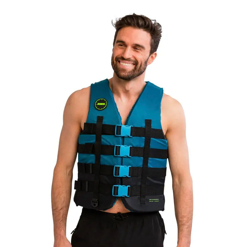 Jobe 4 Buckle Unisex Life Vest - Teal 2024 | Wake2o