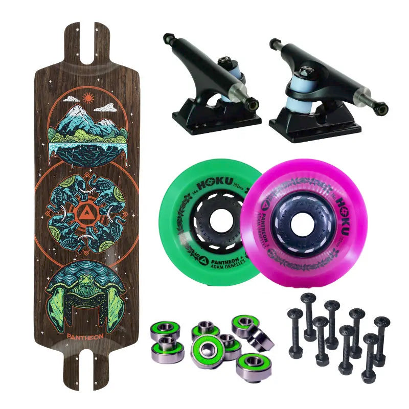 Pantheon Pranayama Cosmic Turtle Longboard Complete - Hoku Setup | Wake2o